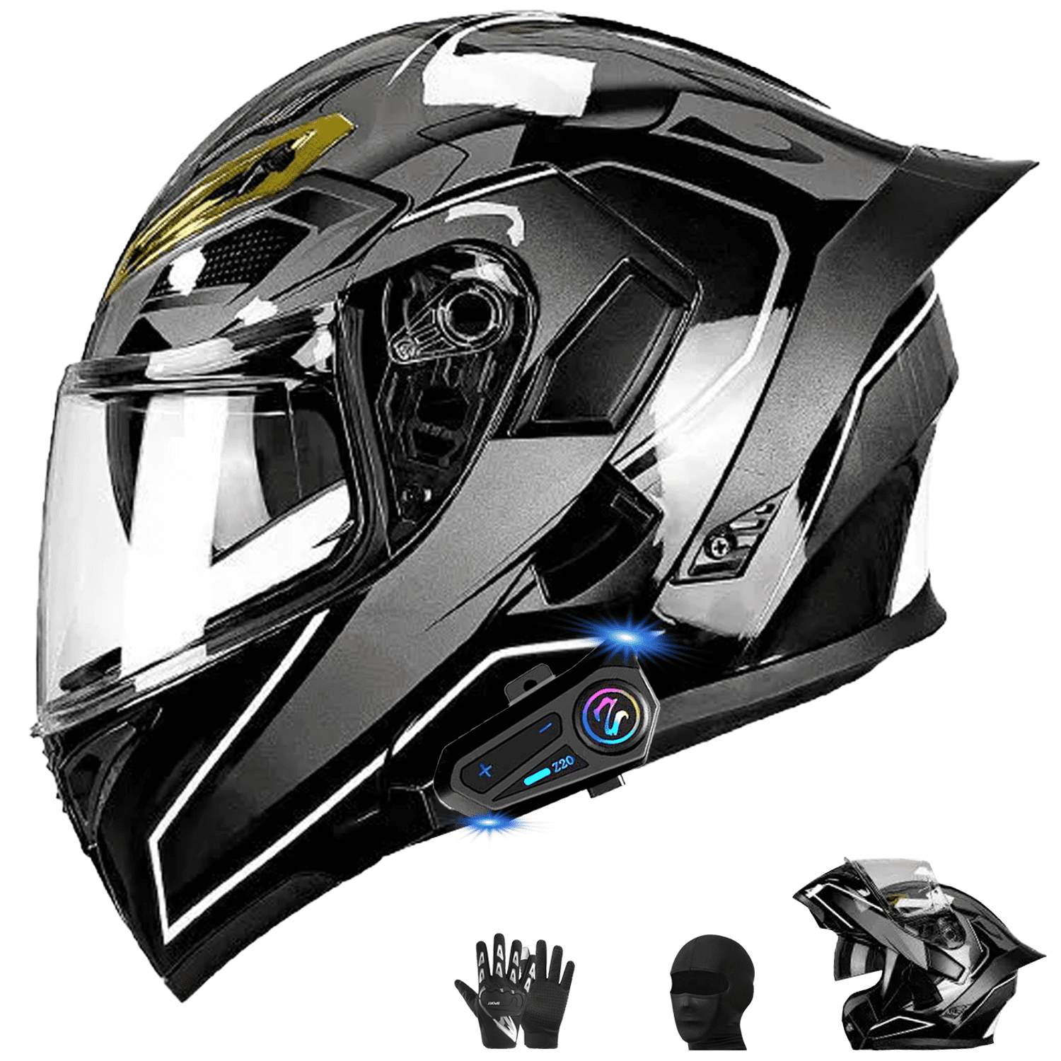 DOCRELD Men Motorcycle Helmet,Womens Motorcycle Helmet,Motorcycle ...