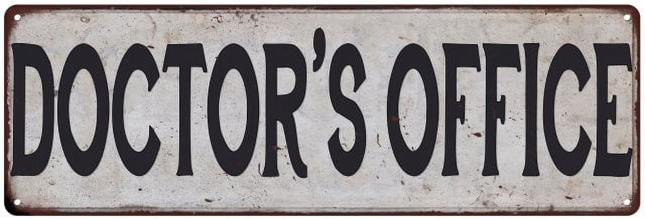 DOCTOR'S OFFICE Vintage Look Rustic 8x24 Metal Sign Chic Retro ...