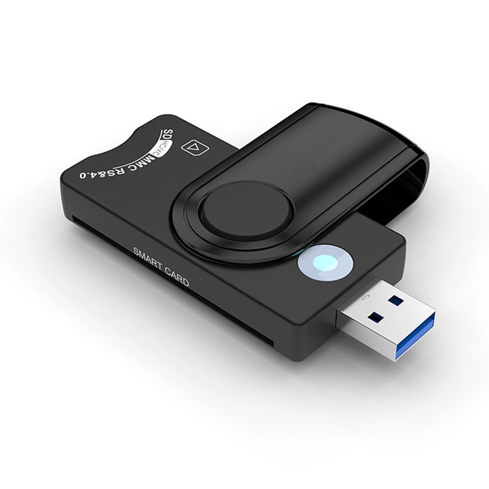 DOD/CAC/Citizen/Goverment ID USB Card Reader Bank/SIM Card Adapter For ...