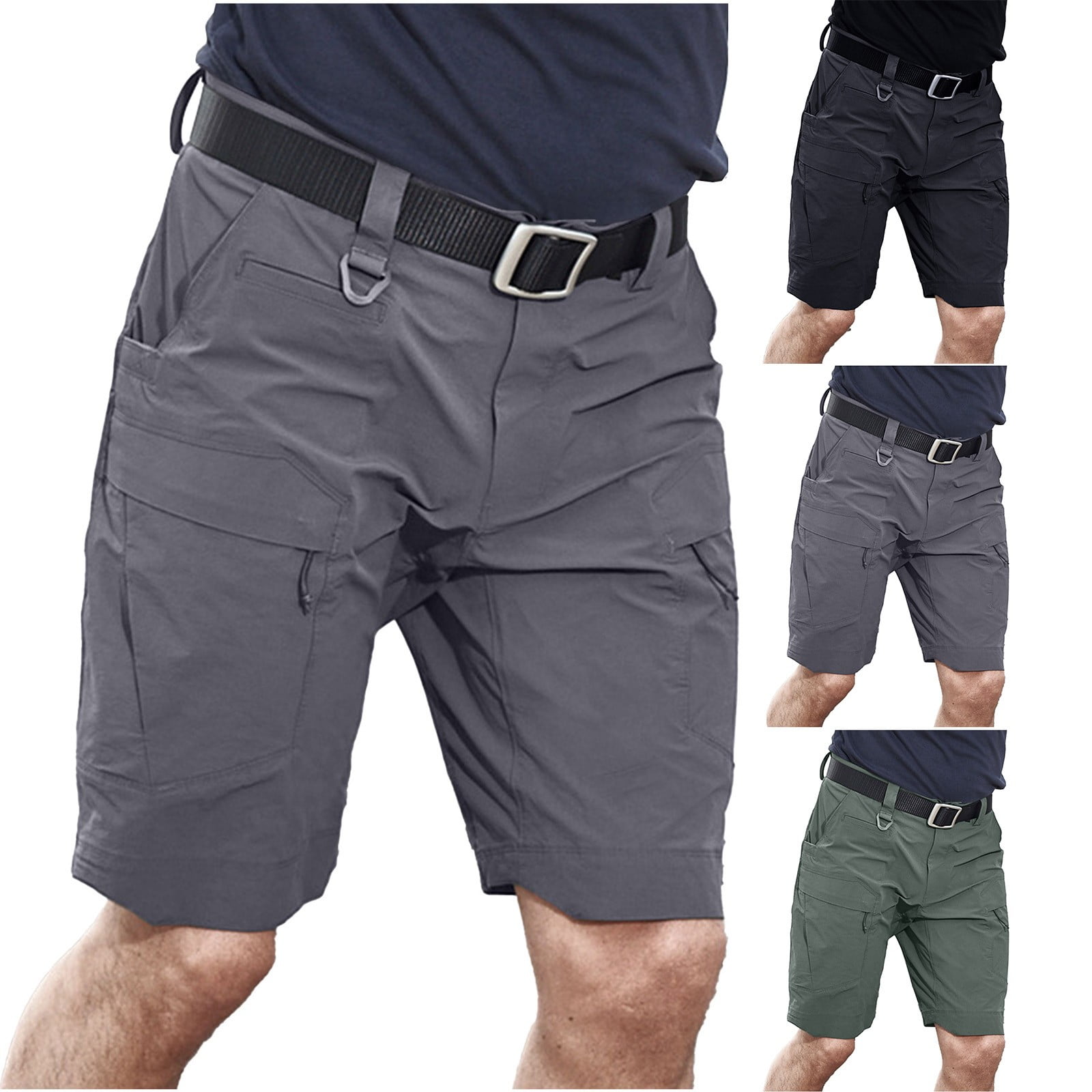 DODADAWANJ Cargo Shorts for Men Summer Classic Fit Work Shorts Fitness ...