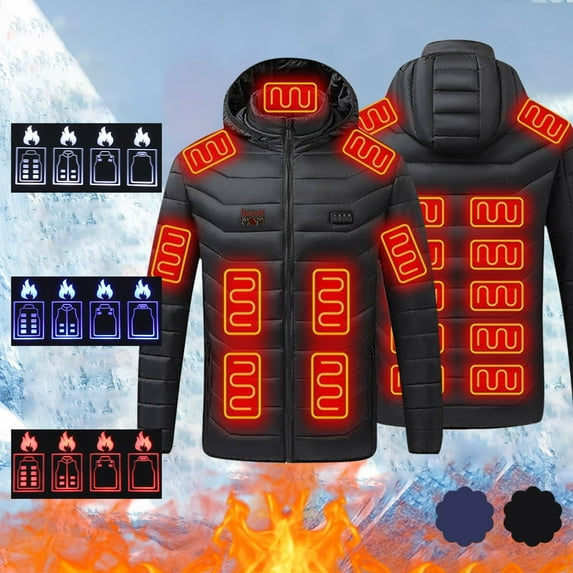 DODADAWANJ Heating Jacket for Men Rechargeable Smart Electric Heated ...