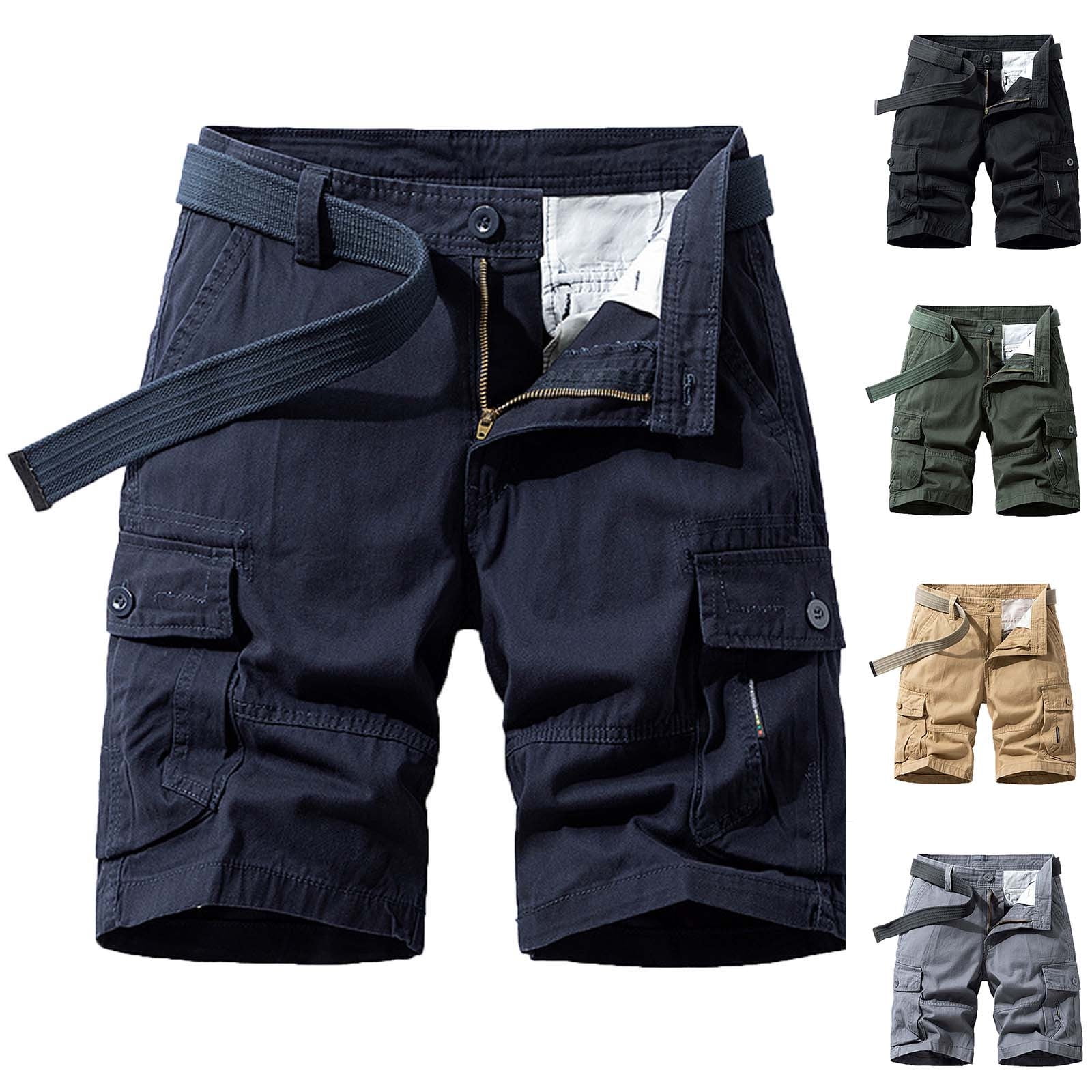 DODADAWANJ Mens Cargo Shorts Outdoor Camping Athletic Shorts Classic ...