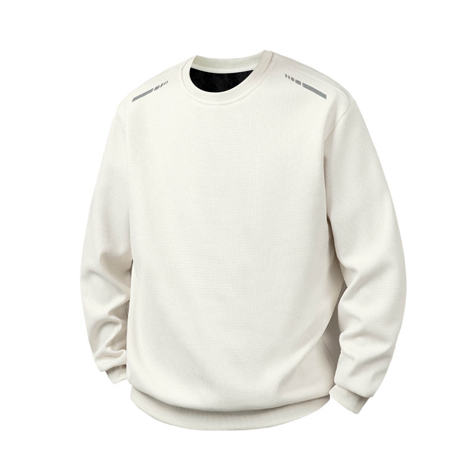 DODADAWANJ Waffle Sweatshirts for Men Casual Long Sleeve Pullovers Big ...