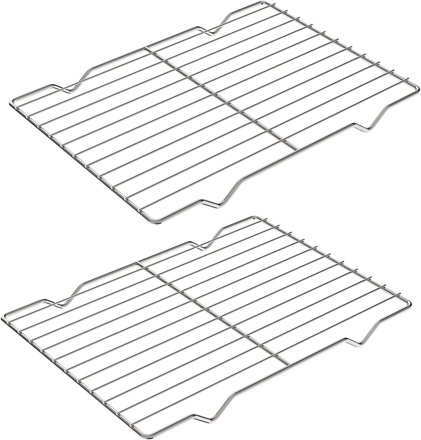 DODAMOUR 2 Pack 8" x 11" Cooling Rack for Baking, Stainless Steel Grill ...