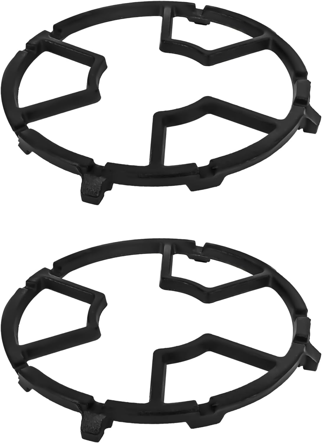 DODAMOUR 2 Pack Cast Iron Wok Ring, Non Slip Wok Support Ring Gas Stove ...