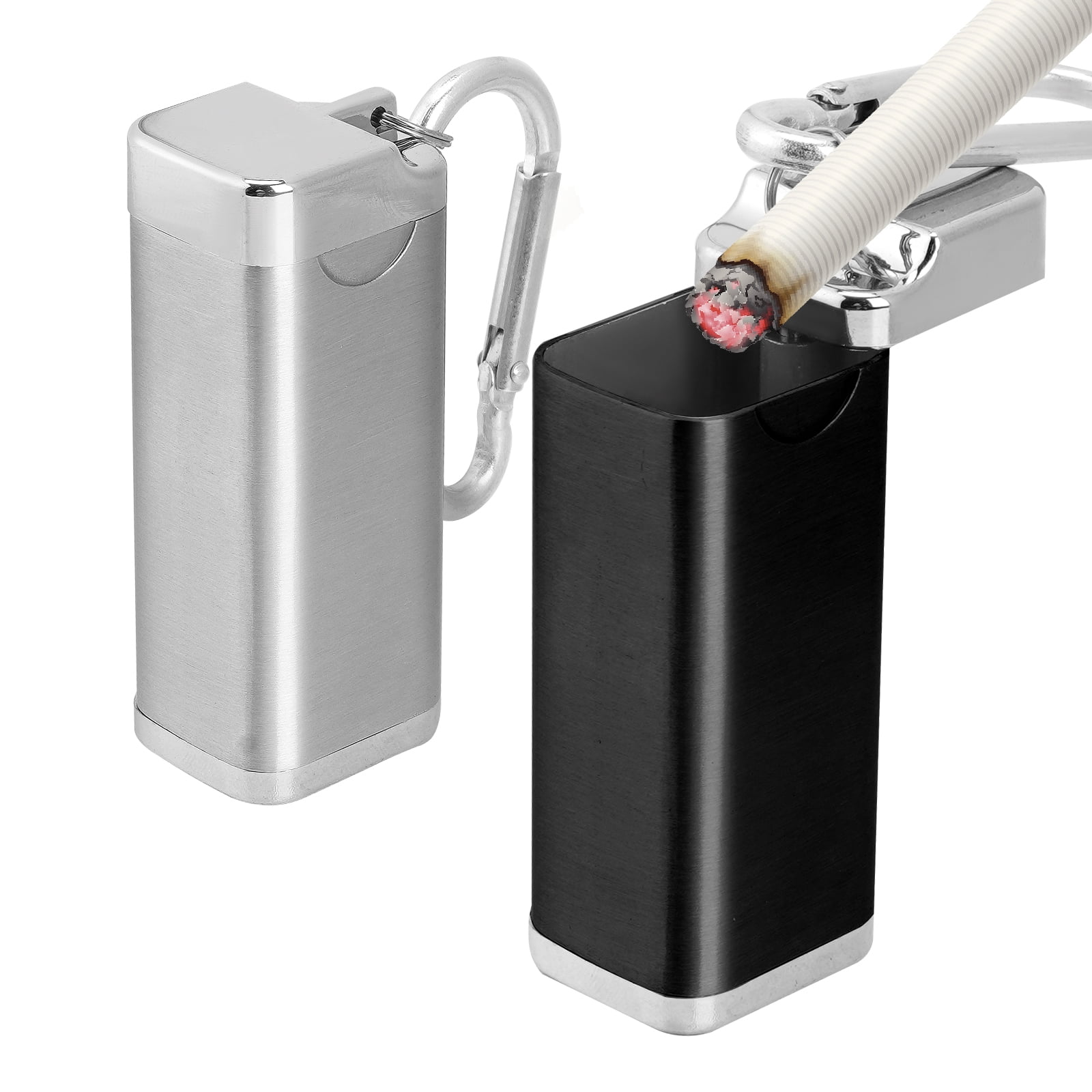 DODAMOUR 2 Pack Portable Outdoor Ashtray with Lid, Metal Ashtray Pocket ...