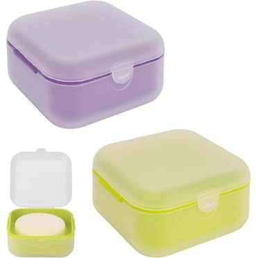 DODAMOUR 2 Pack Travel Soap Container Small, Portable Bar Soap Holder ...