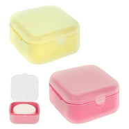 DODAMOUR 2 Pack Travel Soap Container Small, Portable Bar Soap Holder ...