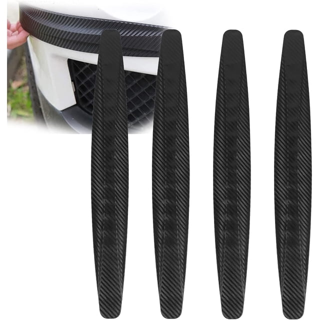 DODAMOUR 4 Pack Car Rubber Bumper Anti Collision Strips, Front and Back ...