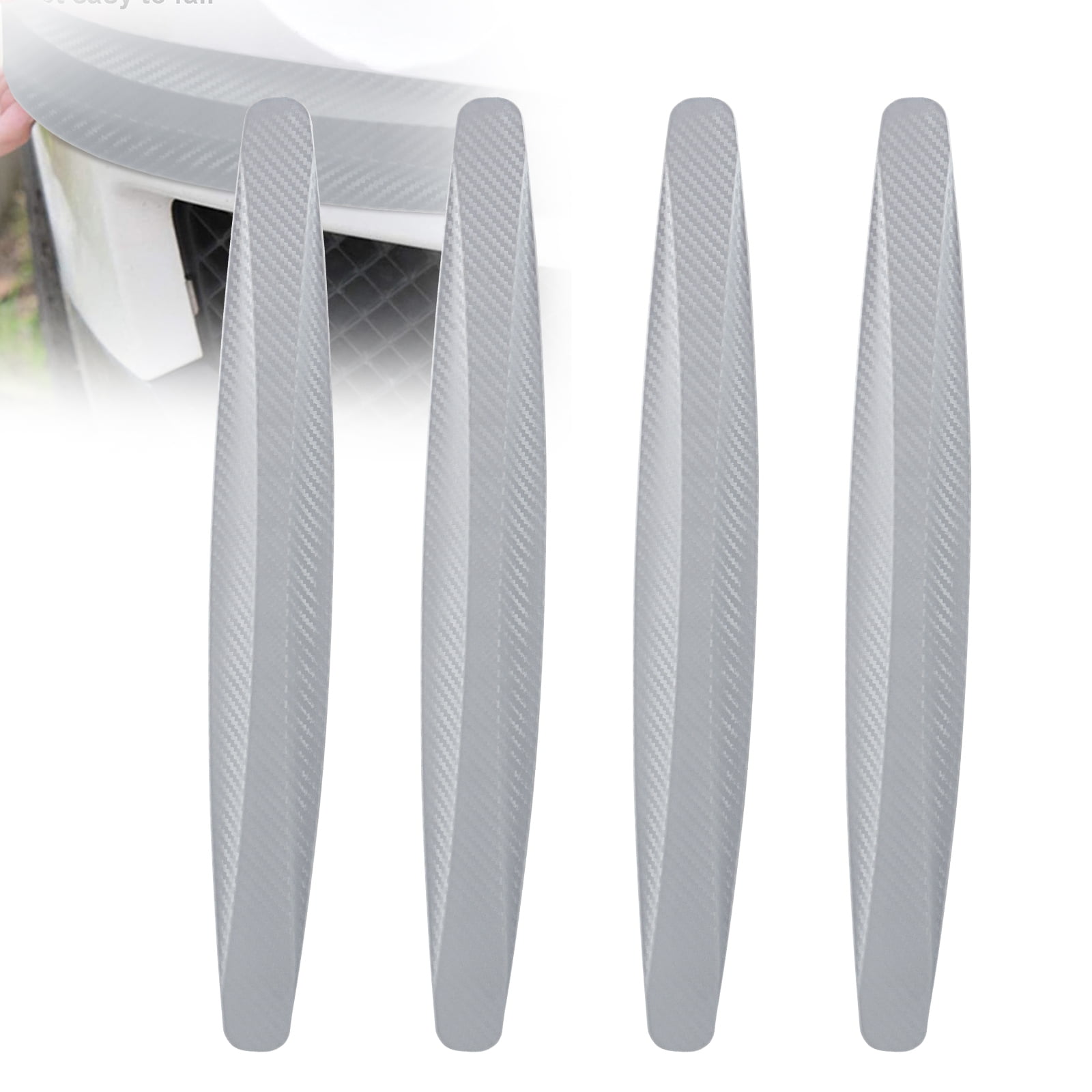 DODAMOUR 4 Pack Car Rubber Bumper Anti Collision Strips, Front and Back ...