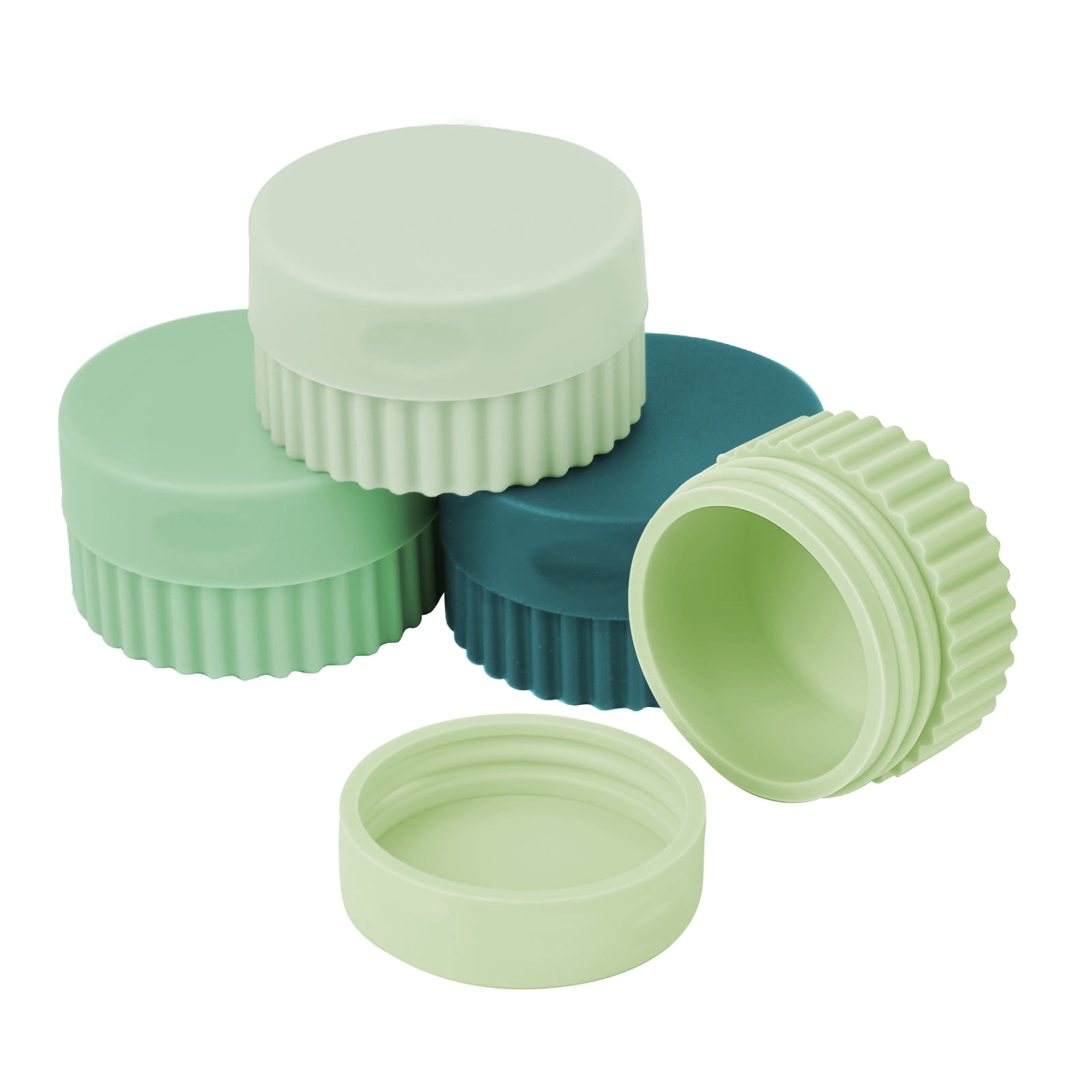 DODAMOUR 4 Pcs Silicone Cream Jar with Lids, 21 Grams Small Travel ...