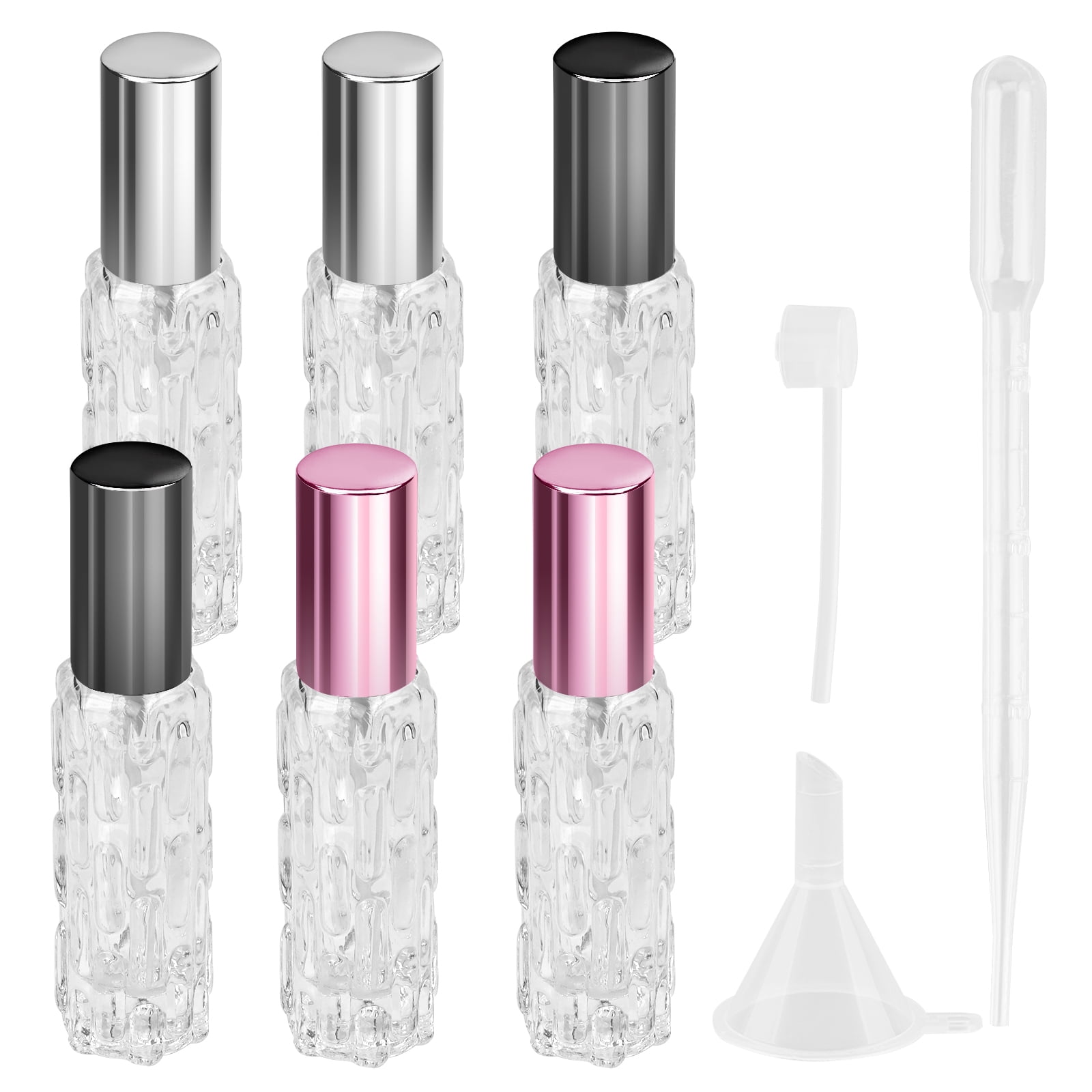 DODAMOUR 6 Pack 10ml Refillable Glass Perfume Spray Bottles, Travel ...