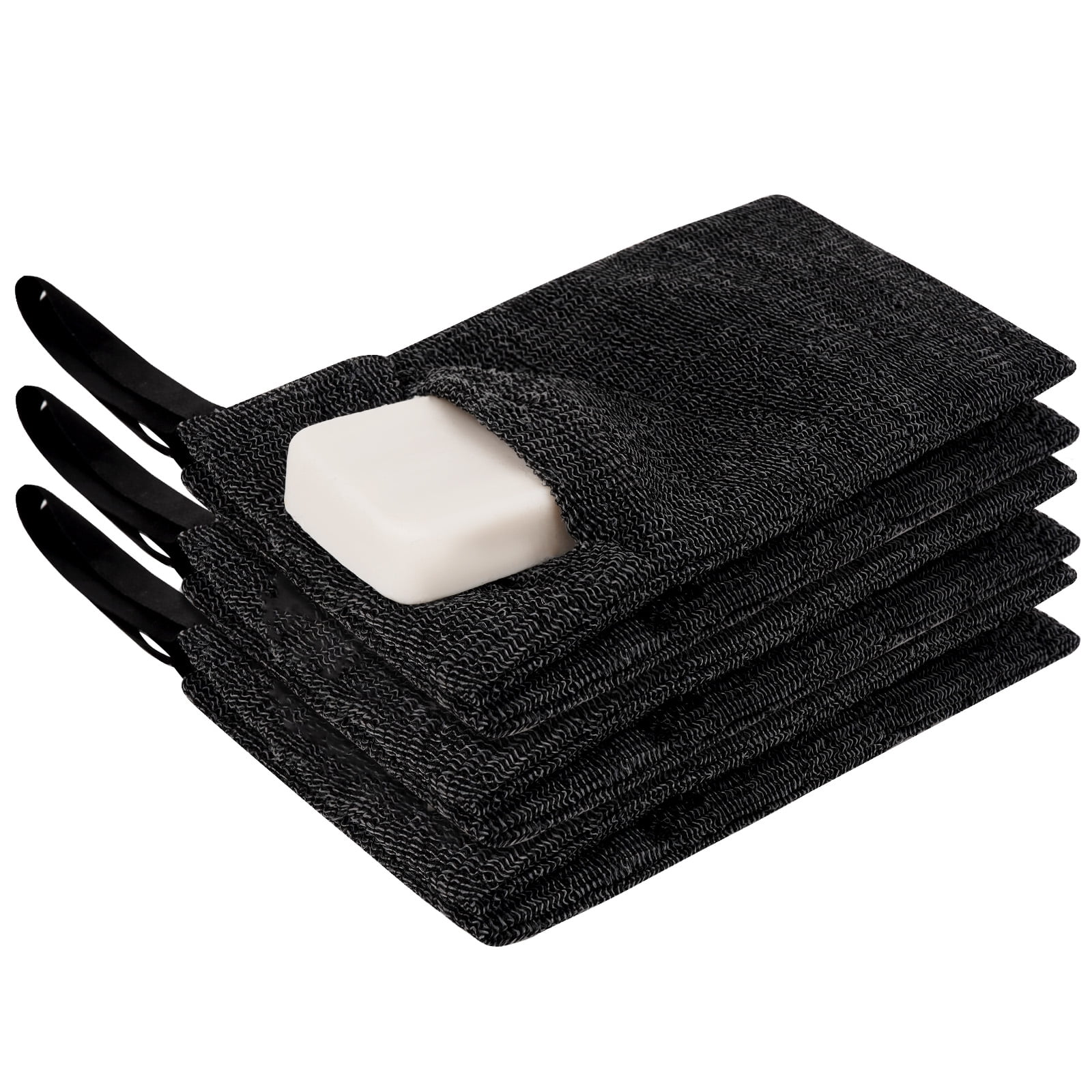 DODAMOUR 6 Pack Large Soap Saver Bag, Body Exfoliator Bar Soap Scrubber ...