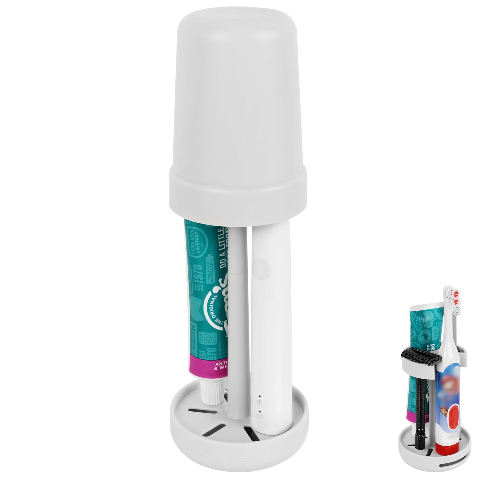 DODAMOUR Adjustable Toothpaste and Toothbrush Holder, Electric ...