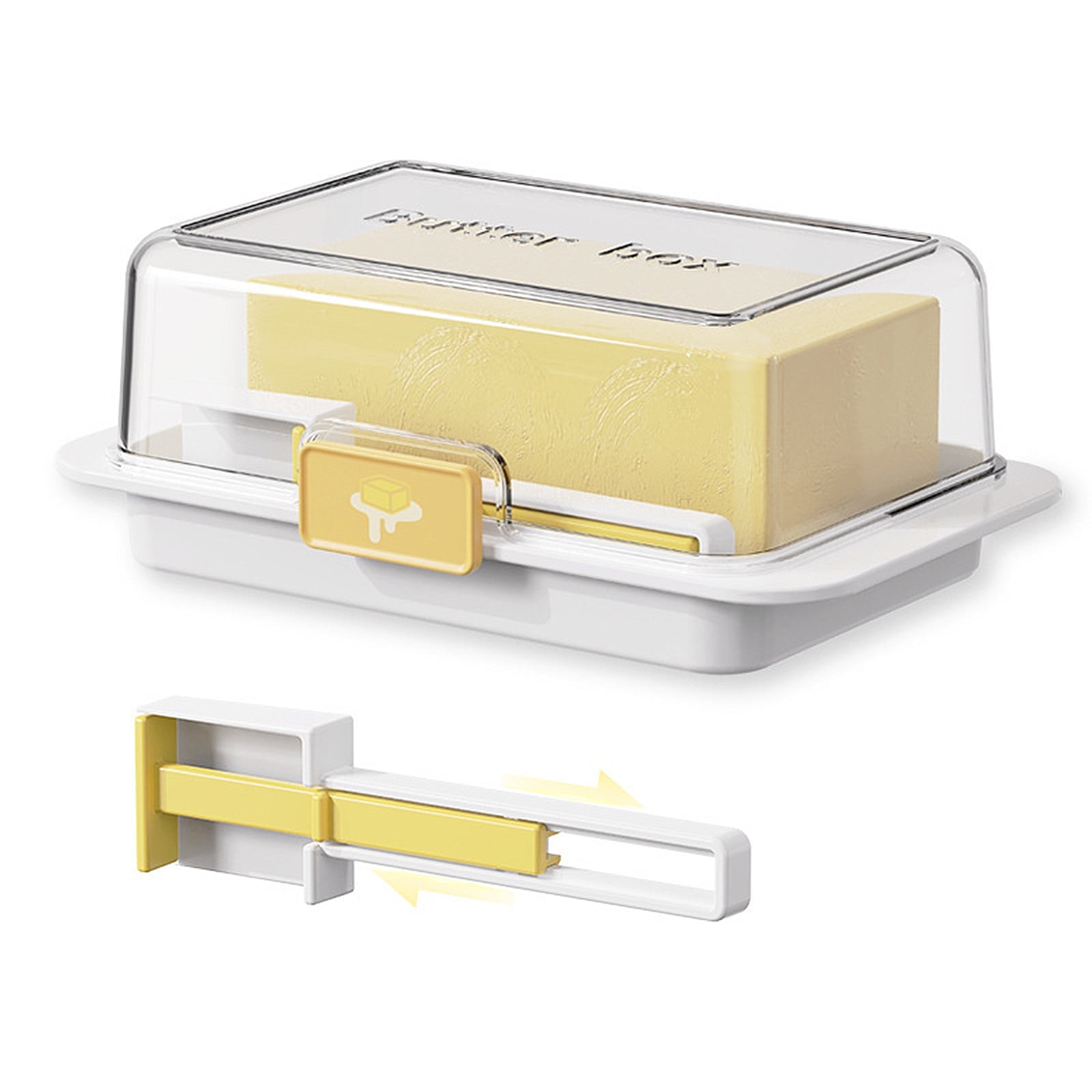 DODAMOUR Butter Holder with Lid, Plastic Butter Container Butter Keeper ...