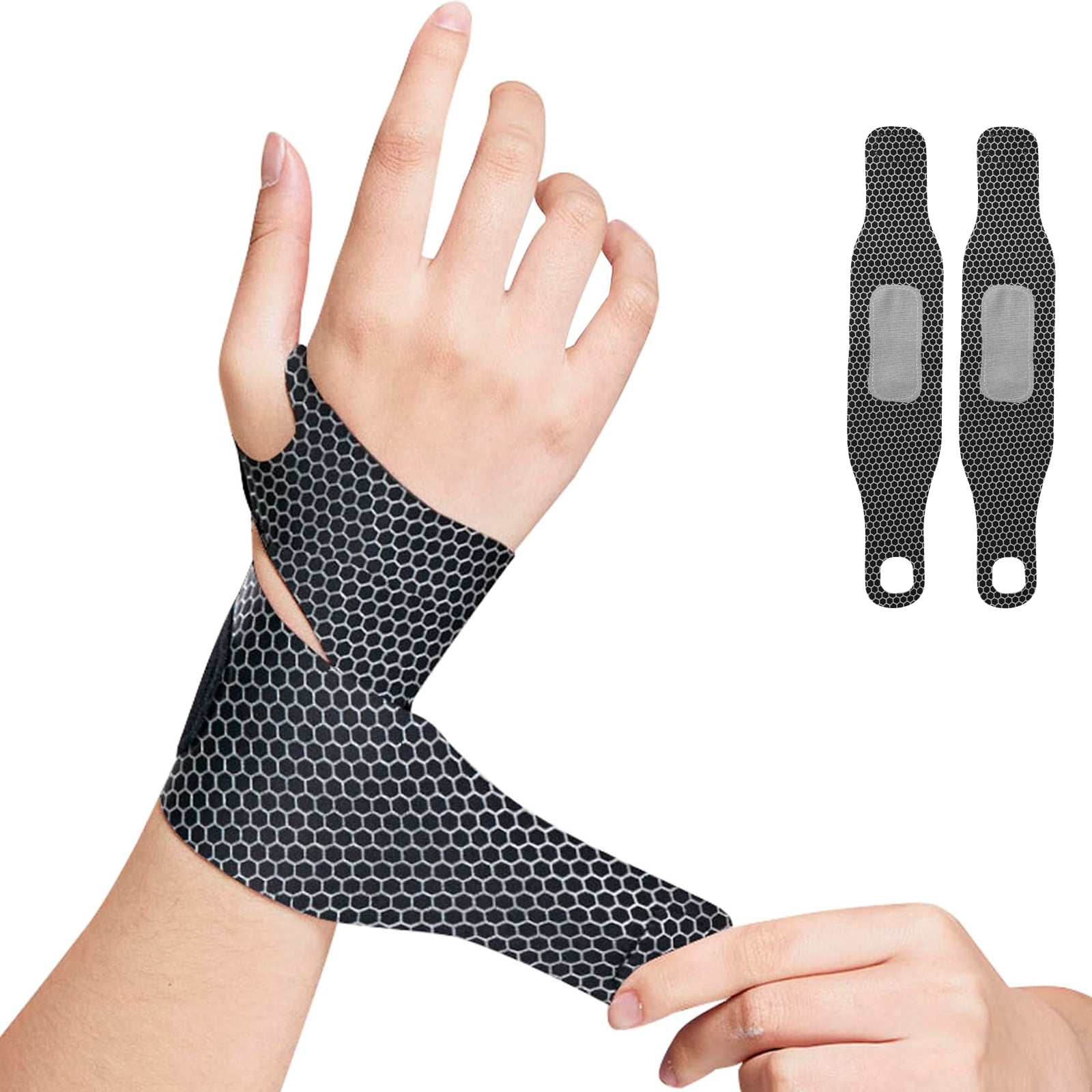 DODAMOUR Carpal Tunnel Wrist Brace, Adjustable Wrist Support Straps ...