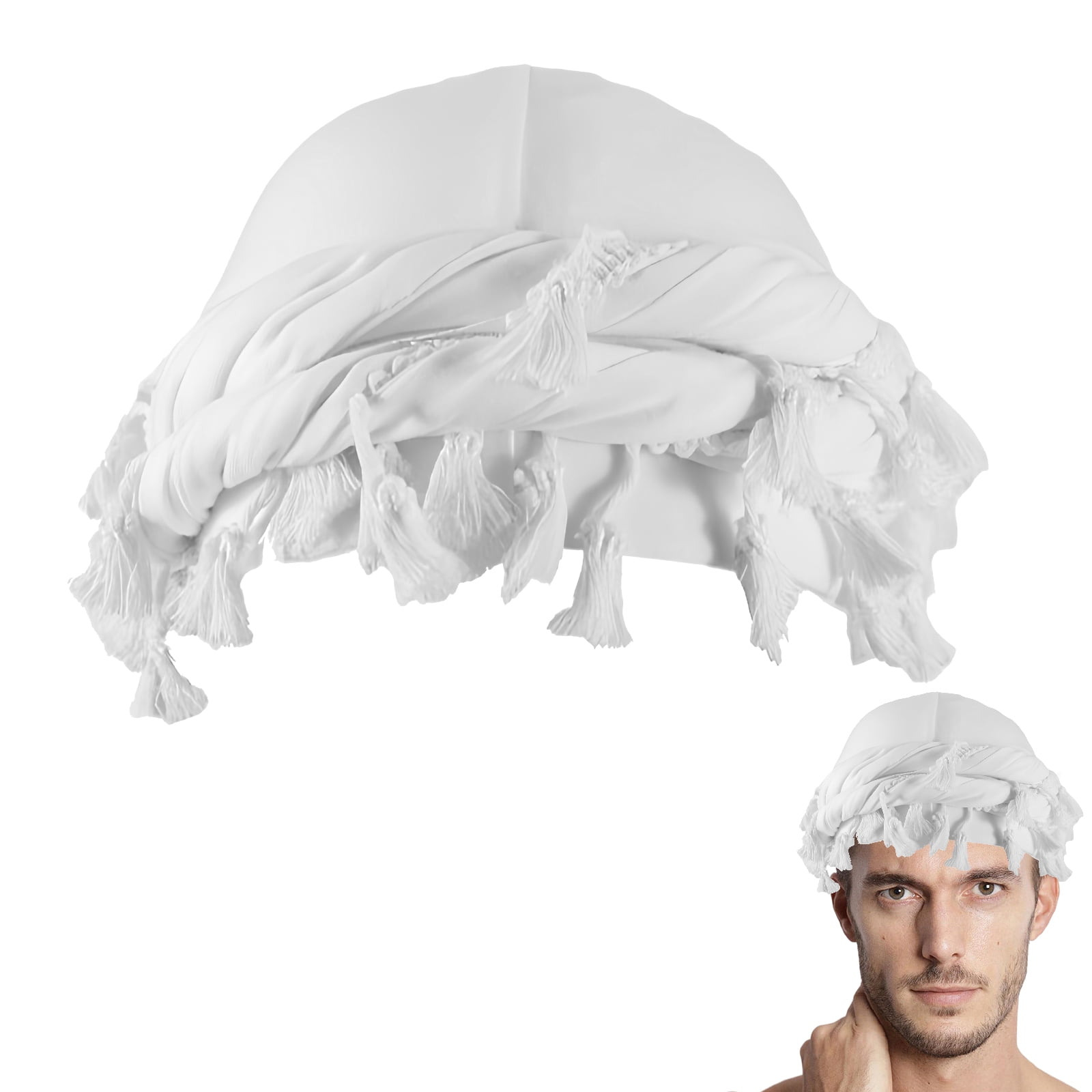 DODAMOUR Cotton Durag Satin Lined Halo Turban Wraps, Unique Design ...