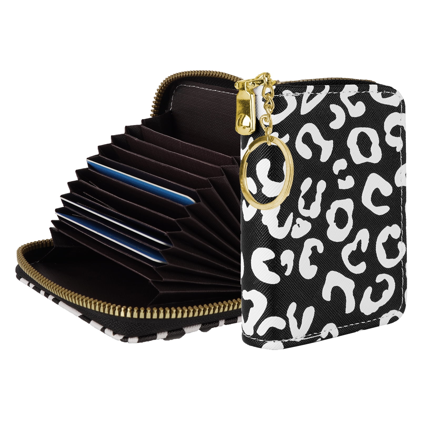 DODAMOUR Credit Card Holder for Women, RFID Keychain Card Holder Wallet ...