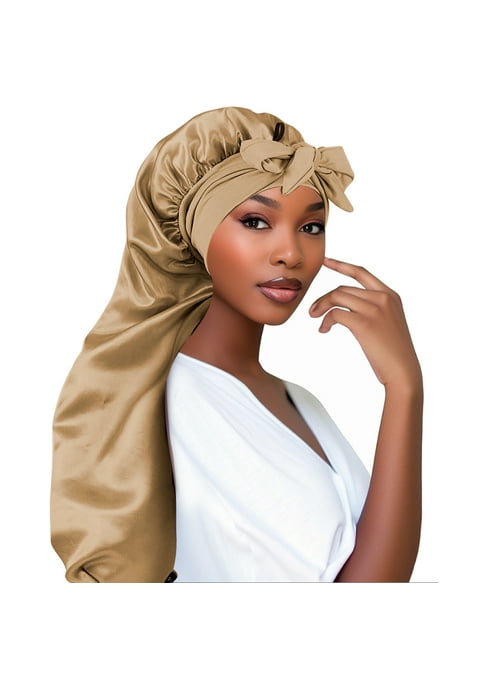 EUDHYAC 3PCS Extra Large Satin Bonnets for Sleeping, Hair Bonnets for ...