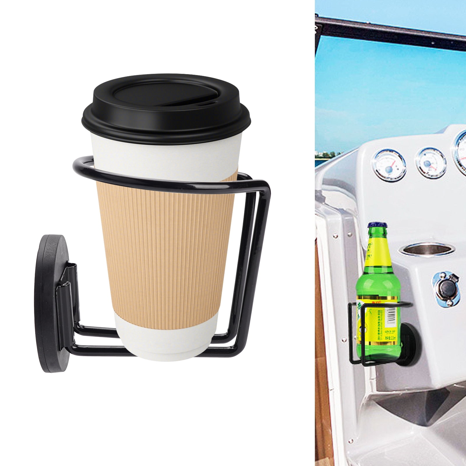 DODAMOUR Magnetic Cup Holder, Stainless Steel Magnetic Cup Caddy, Drink ...