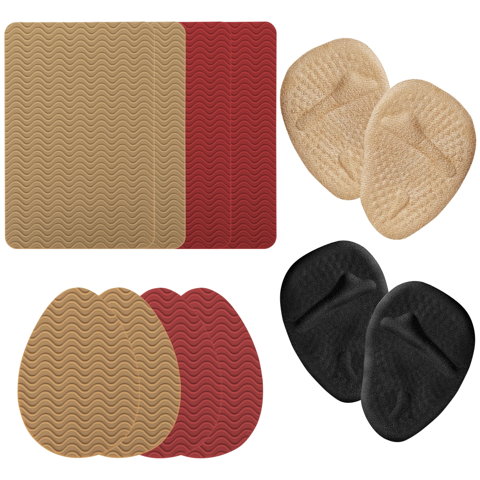 DODAMOUR Metatarsal Foot Pads and Non Slip Shoe Pads Set, Silicone Ball ...