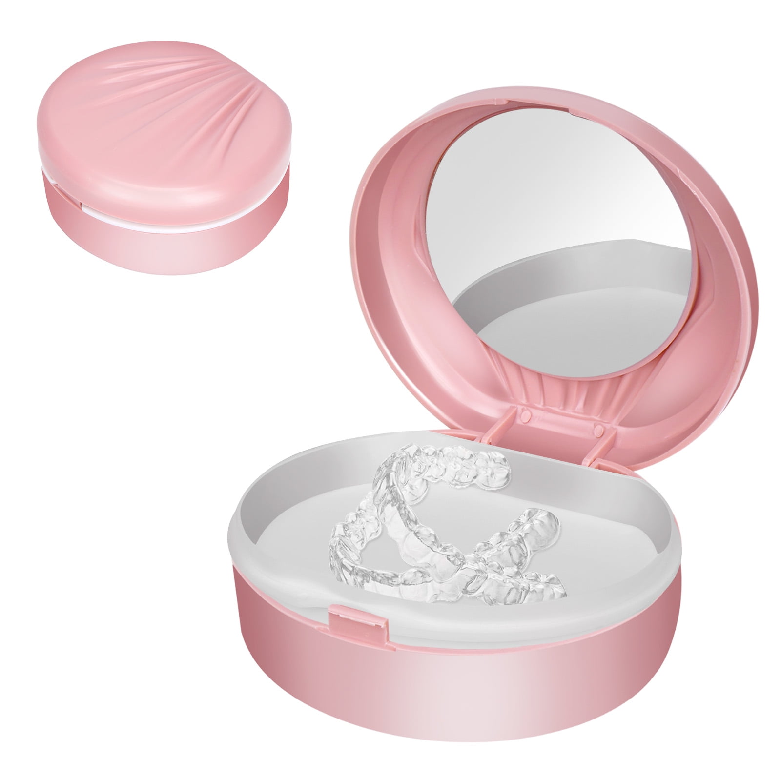 DODAMOUR Portable Denture Case with Mirror, Storage False Teeth ...