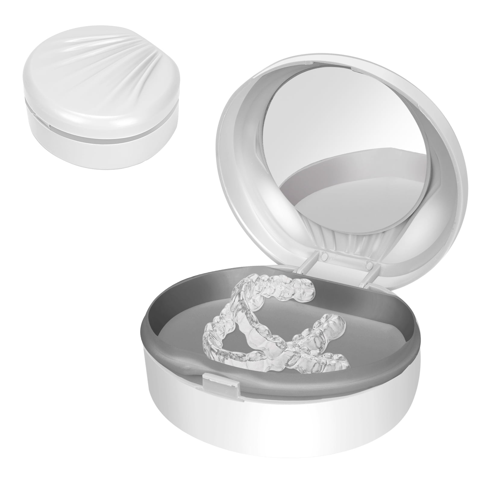 DODAMOUR Portable Denture Case with Mirror, Storage False Teeth ...