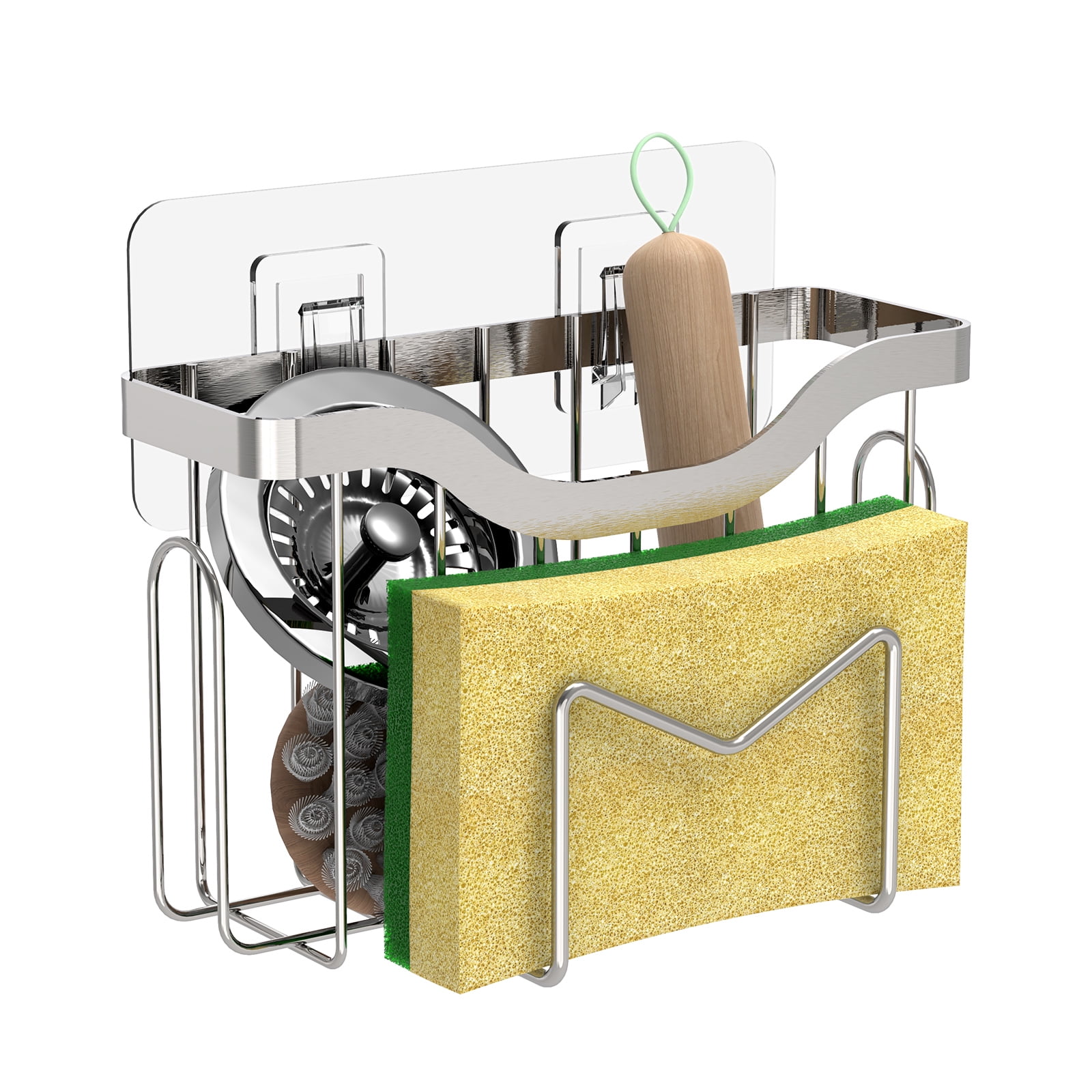 DODAMOUR Stainless Steel Sponge Holder for Kitchen Sink, Sink Caddy ...