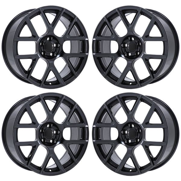 DODGE CHALLENGER 2015 - 2020 PVD BLACK CHROME Factory OEM Wheels Rims ...