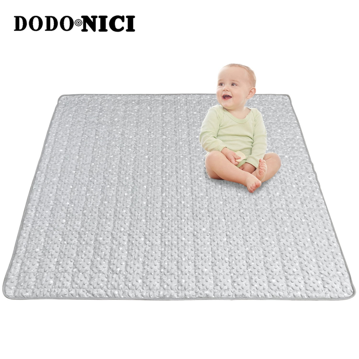 DODO NICI Mats for infant Playpens, 47x47inch, dotted velvet, thick ...