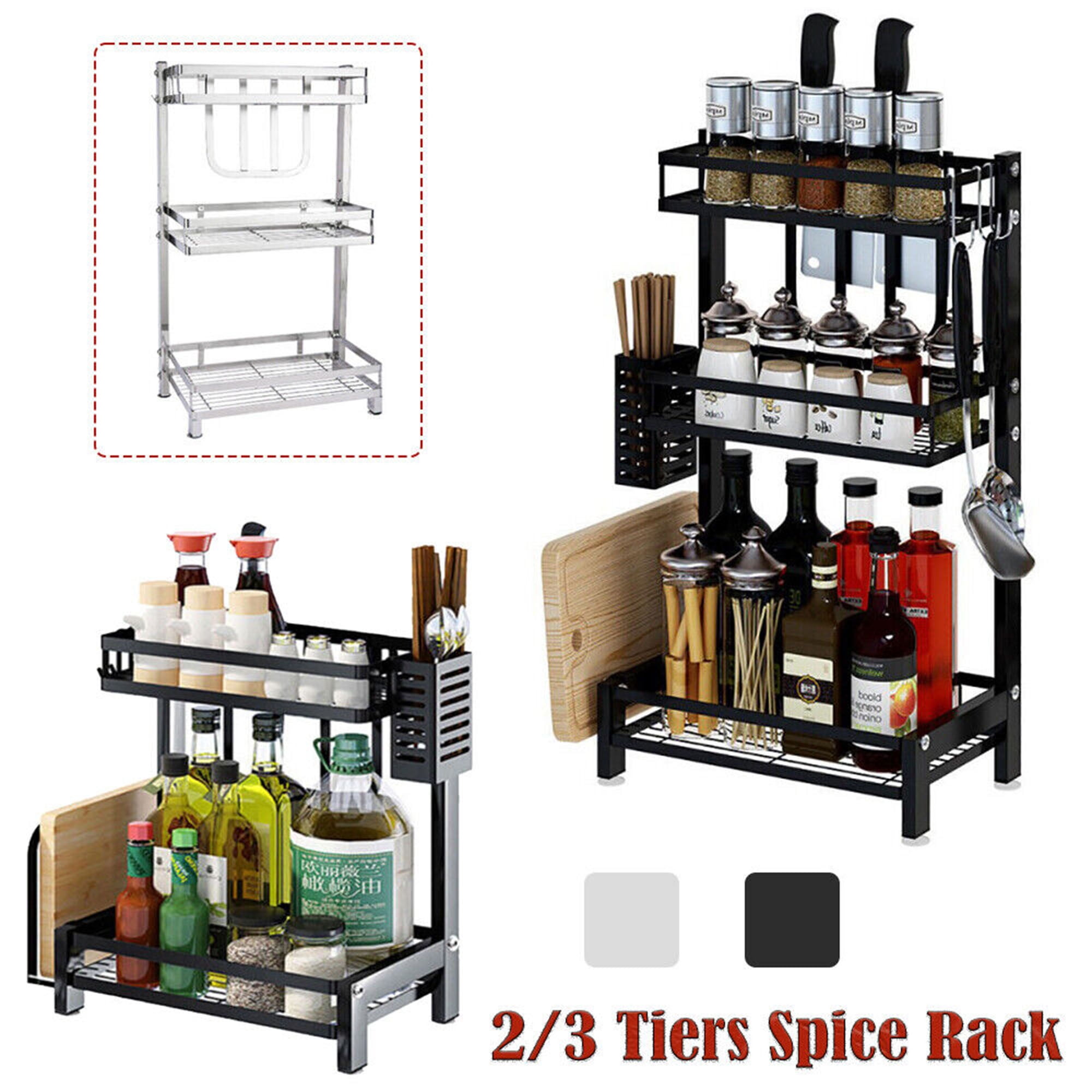 DODOING 2/3Tier Spice Rack Organizer for Countertop,Seasoning Organizer ...
