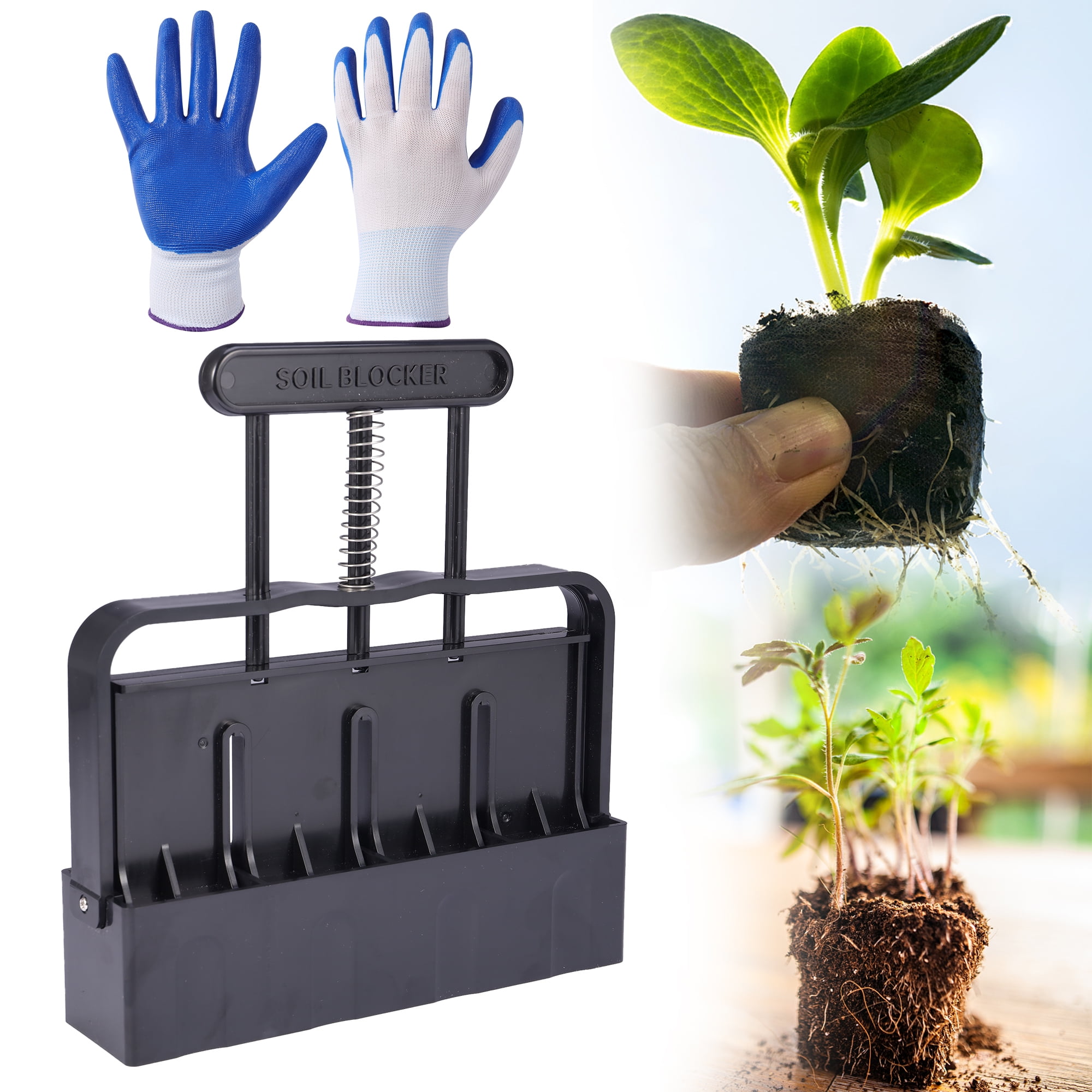DODOING Hand-held Soil Blocker 4PCS 2 Inch Manual Seedling Soil ...