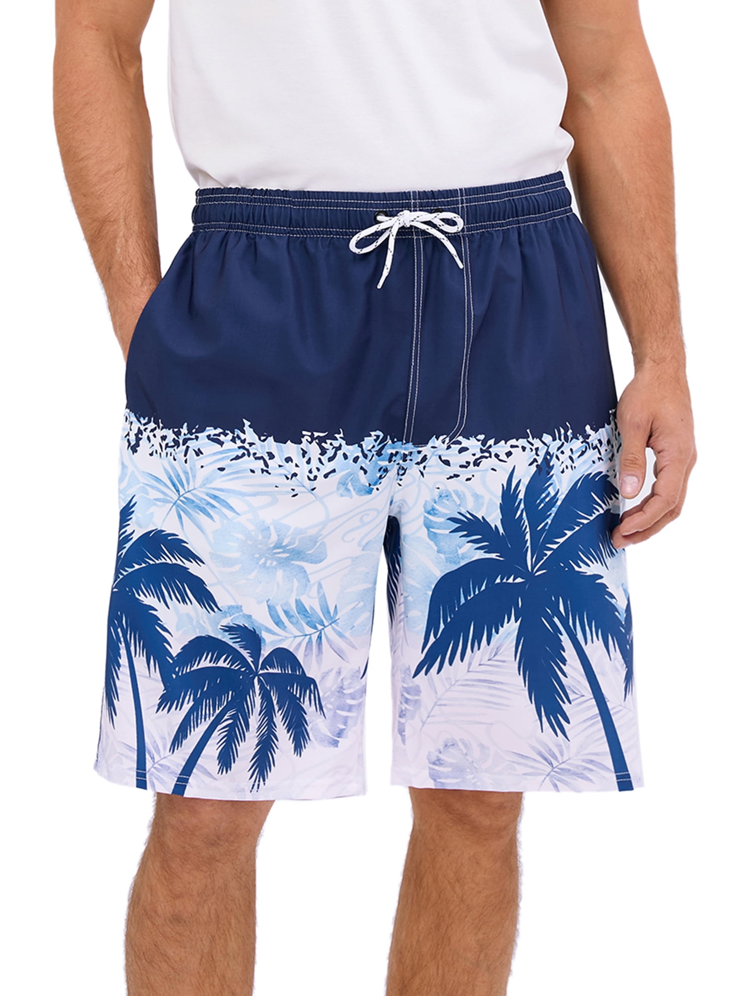 DODOING Men's Beach Shorts Cargo Swim Shorts Swimming Trunks Swimwear ...