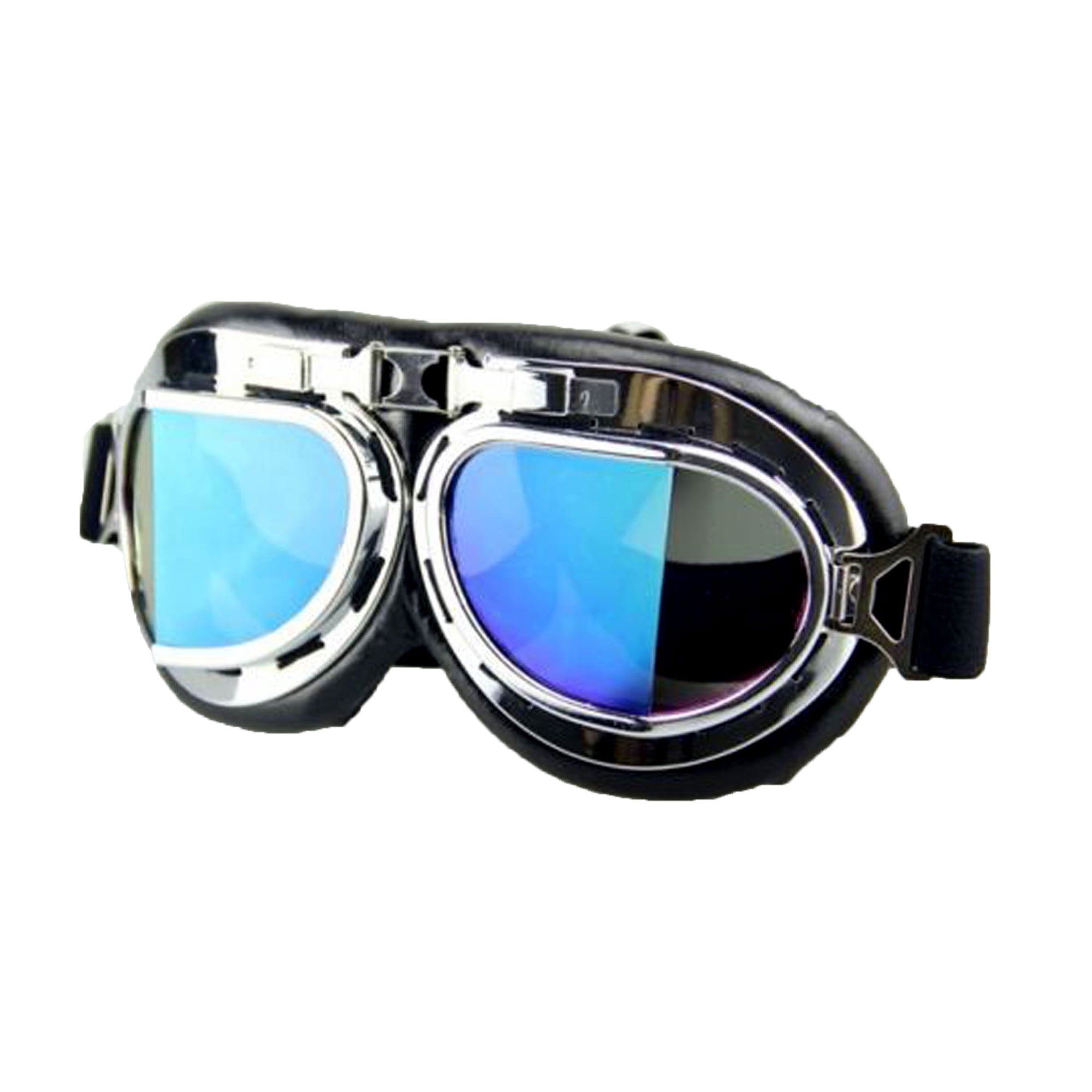 DODOING Motorcycle Goggles Scooter Mopeds Half Helmet Pilot Style ...