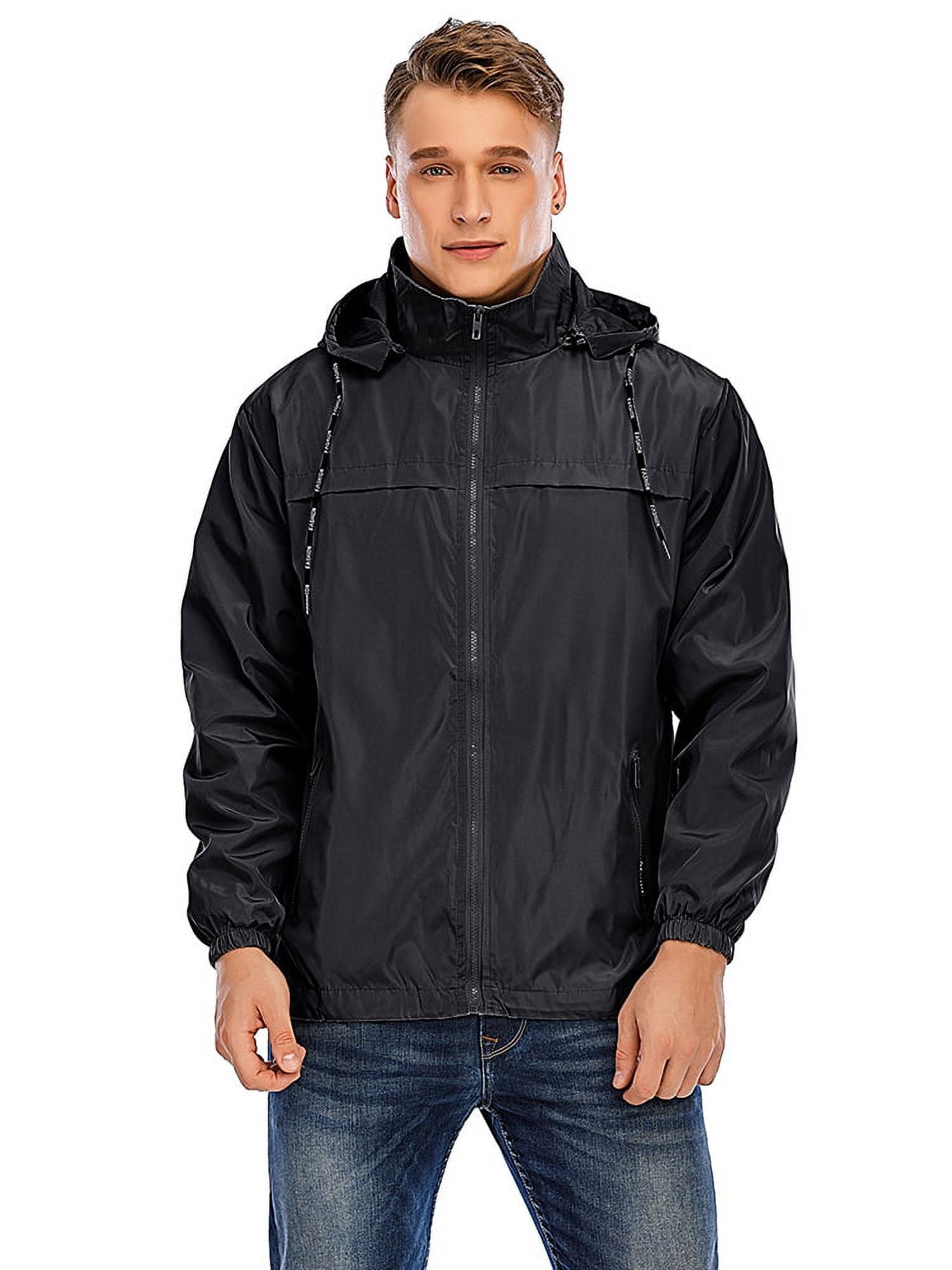 Dodoing Windbreaker Jackets for Men Lightweight Windbreaker Jacket ...