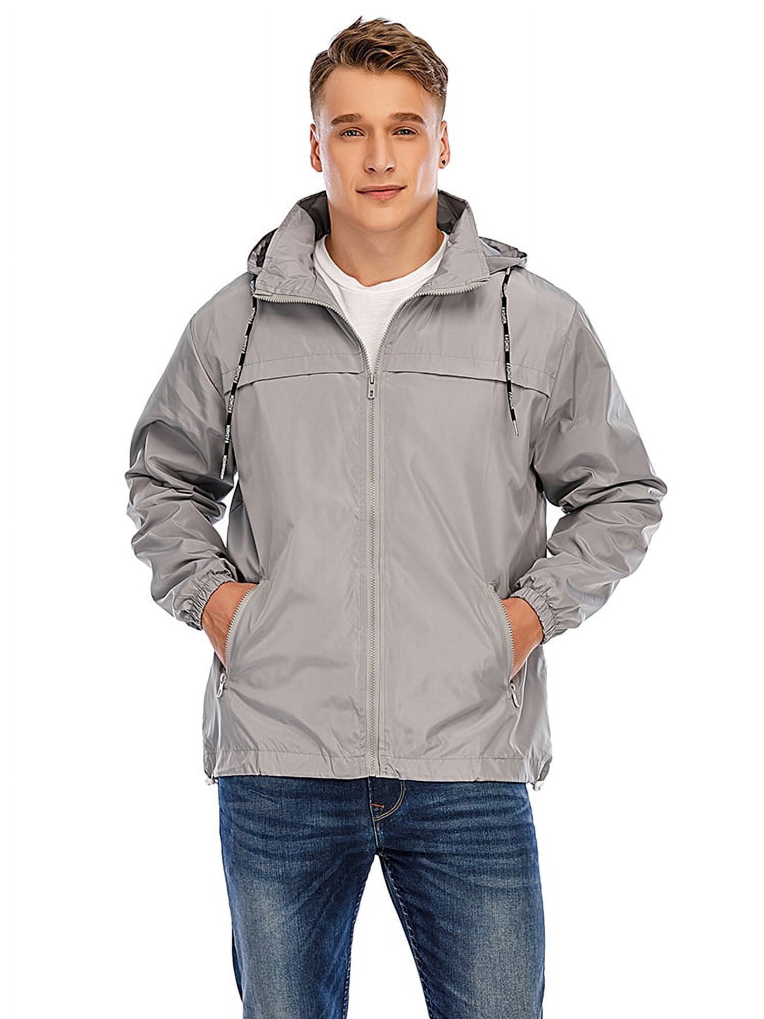 DODOING Windbreaker Jackets for Men Lightweight Windbreaker Jacket ...