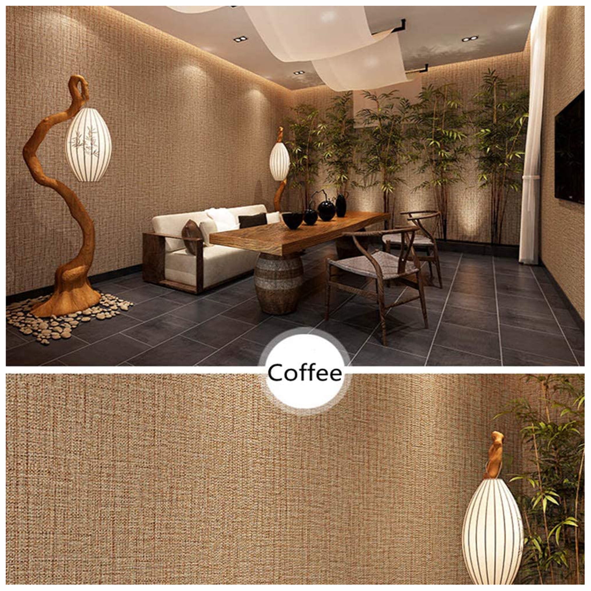 DODOING1M/ 5M Blue Poplin Texture Peel & Stick Wallpaper Self-Adhesive ...