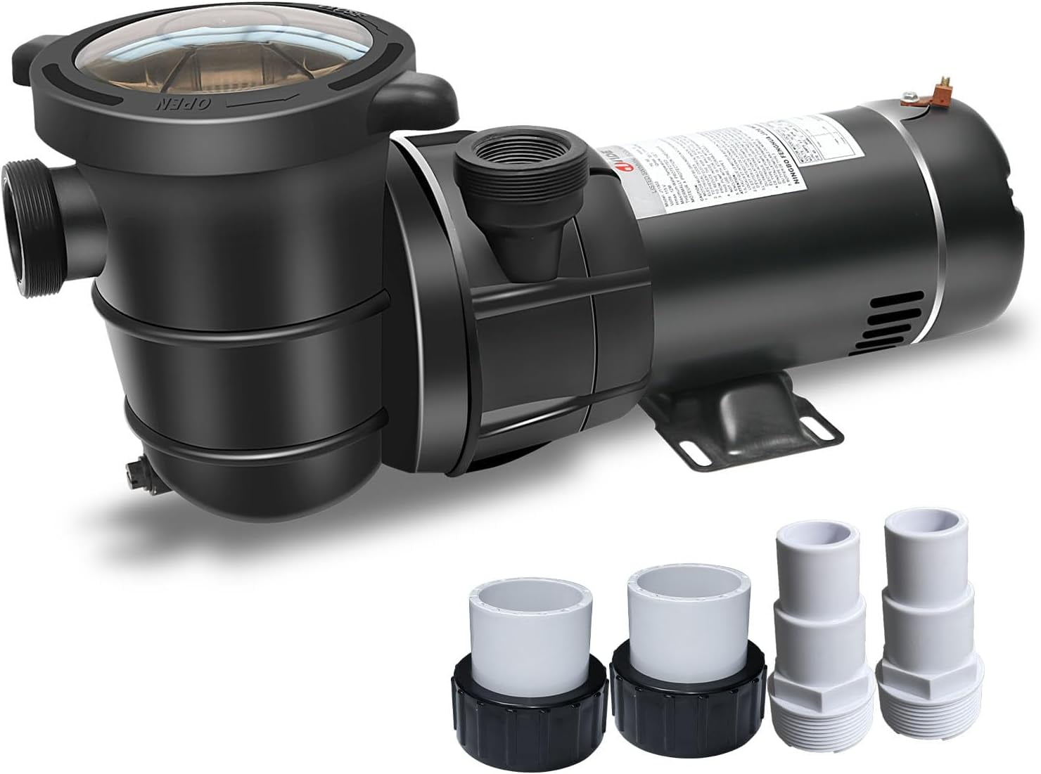 DOE-Compliant 1.5HP Swimming Pool Pump with On/Off Switch - Thermal ...