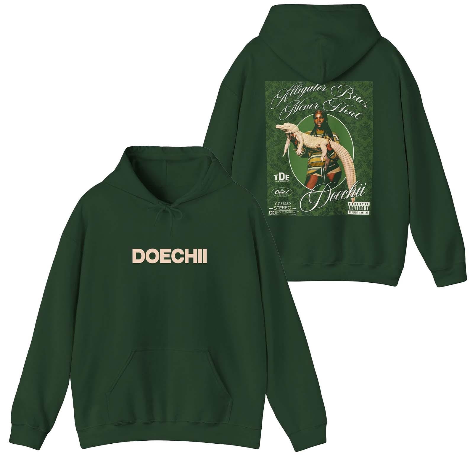 DOECHII Hoodie, Doechii Swamp Princess Concert Light Sand Pullover ...