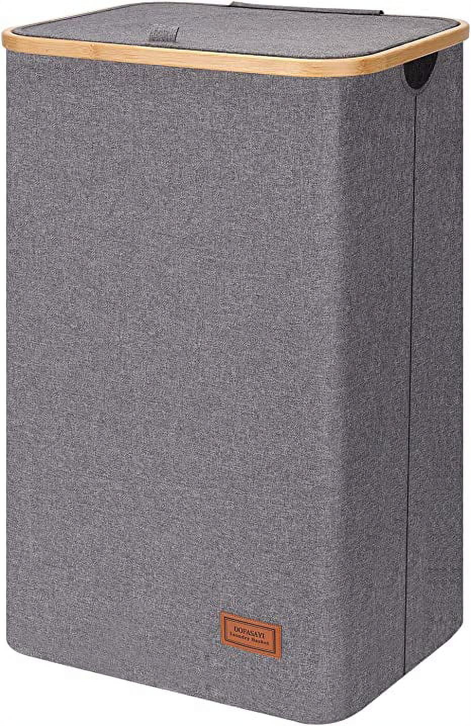 DOFASAYI 120L XL Laundry Hamper - Portable, Foldable, Bamboo Handles ...