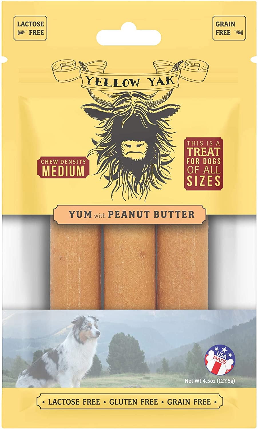 DOG CHEW YAK YUM CHEESE Pack Of 6 - Walmart.com