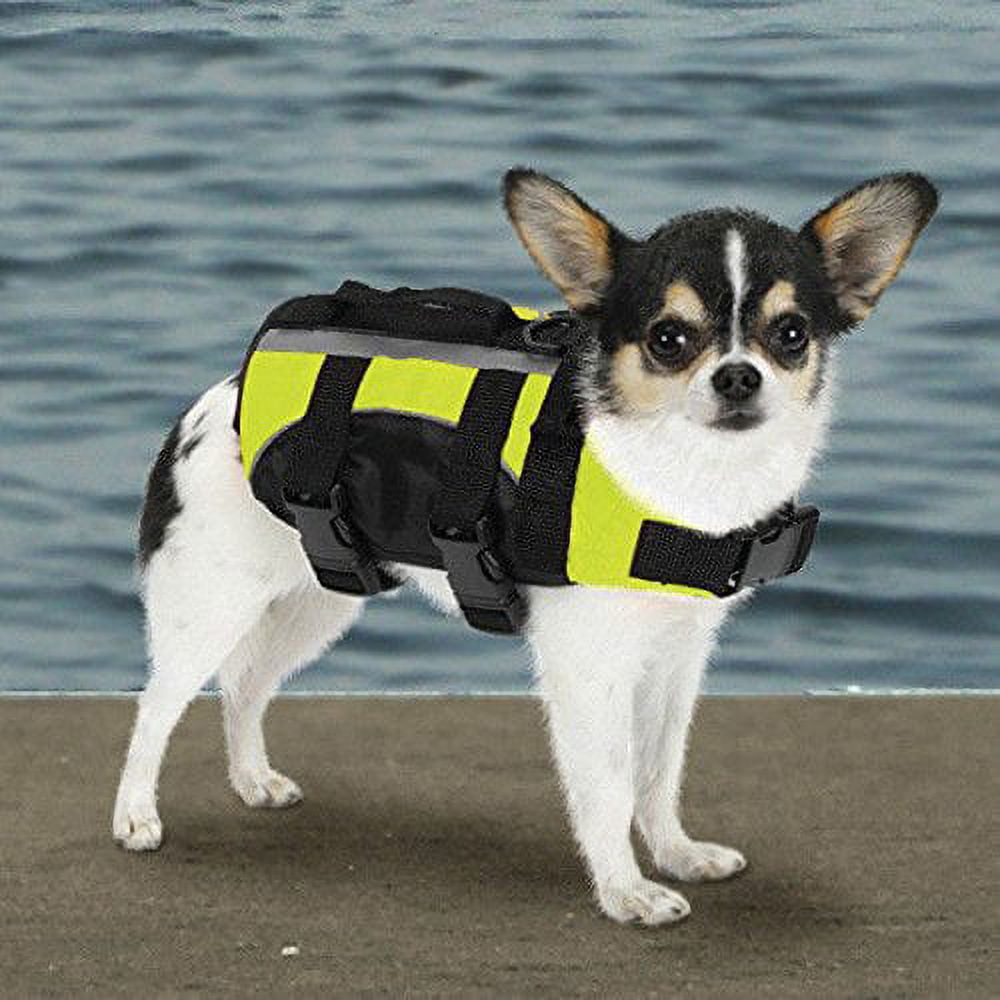 DOG LIFE JACKET Aquatic Pet Preserver Water Safety Vests for Dogs Swim ...