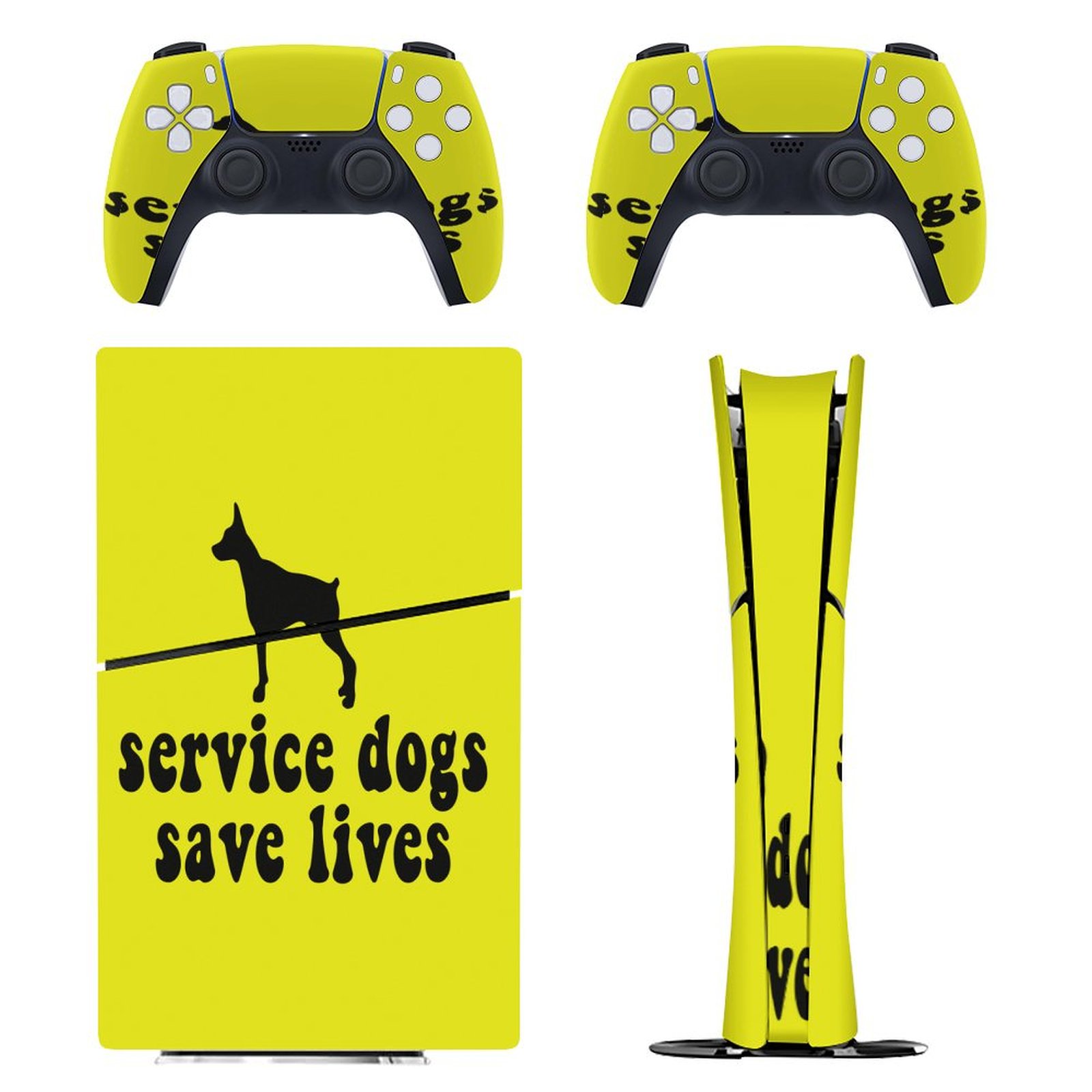DOG PS5/PS5 Slim Digital Disc Skin Sticker For Console And Controller ...