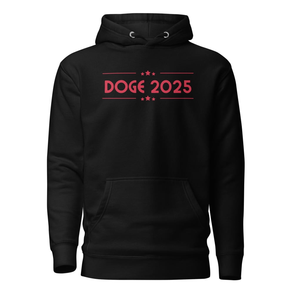 DOGE 2025 Hoodie Red (Black, M) - Walmart.com