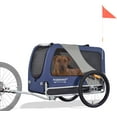 DOGGYHUT® Premium XL Pet Bike Trailer for Large Dog or Multiple Small Dogs, Up to 100 lbs,Dog ...