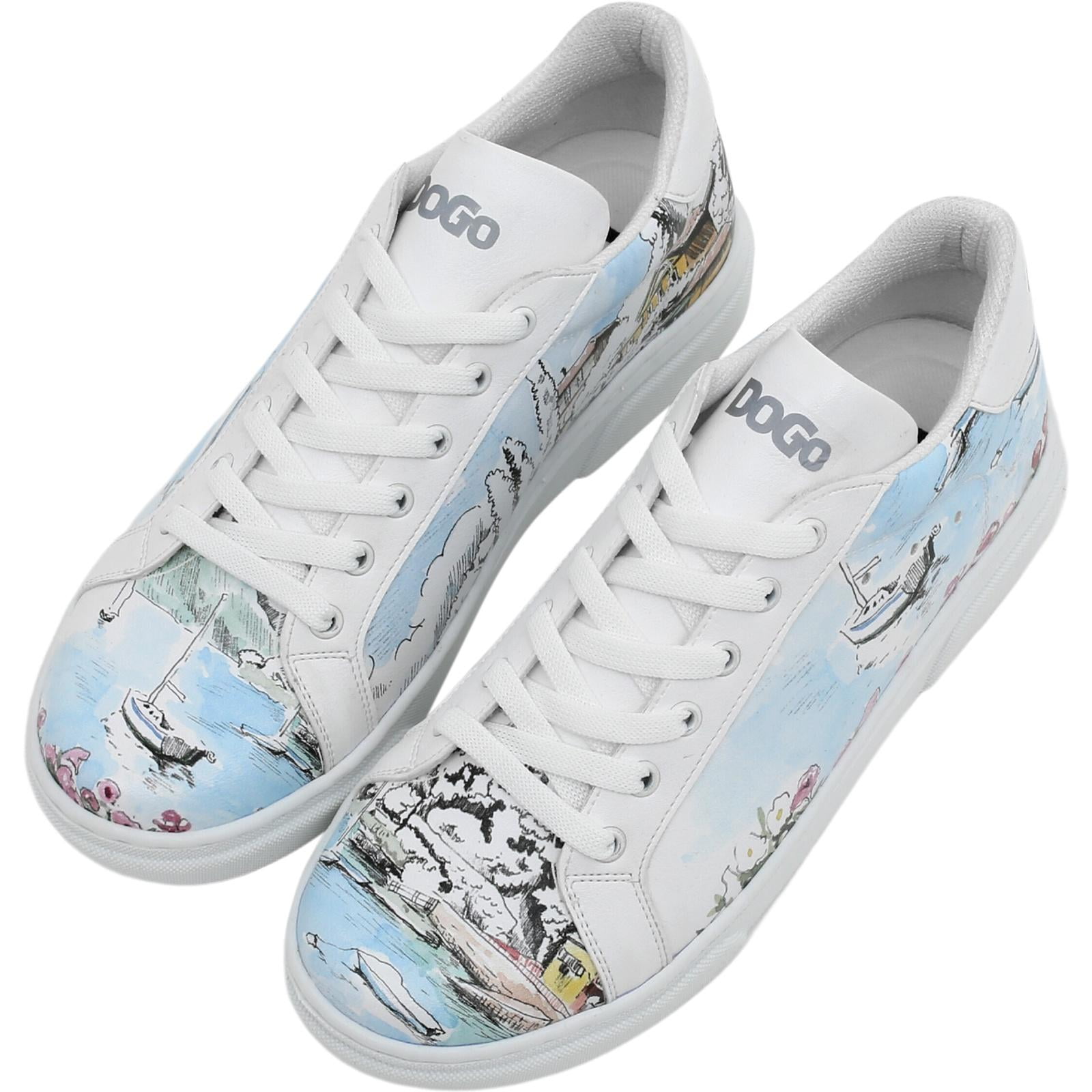 DOGO White Sneakers for Women - Handmade Women's Fashion Sneakers ...
