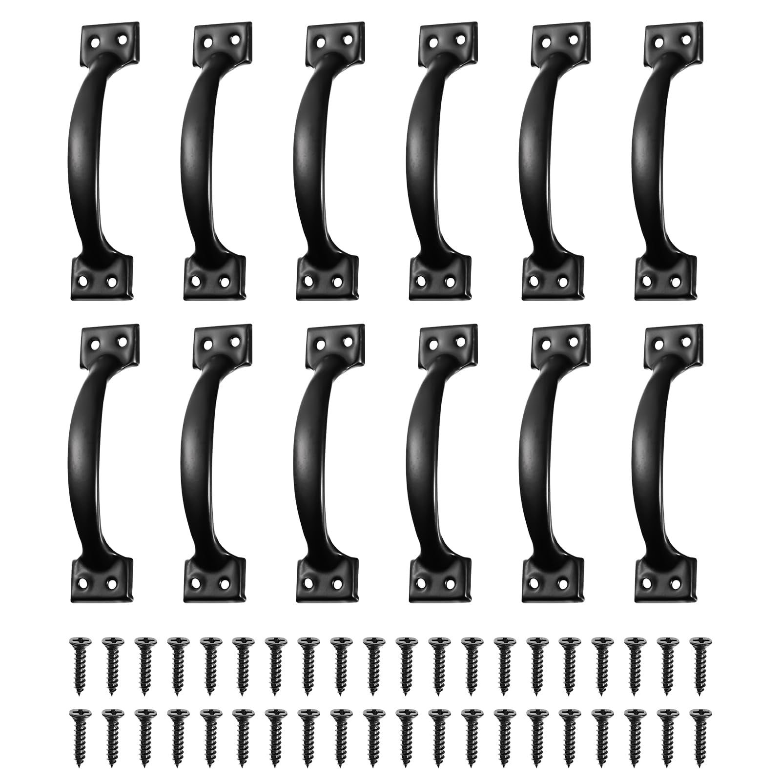 DOITOOL 10 Pcs 5.5 Inch Gate Handles with Screws Barn Door Handles ...
