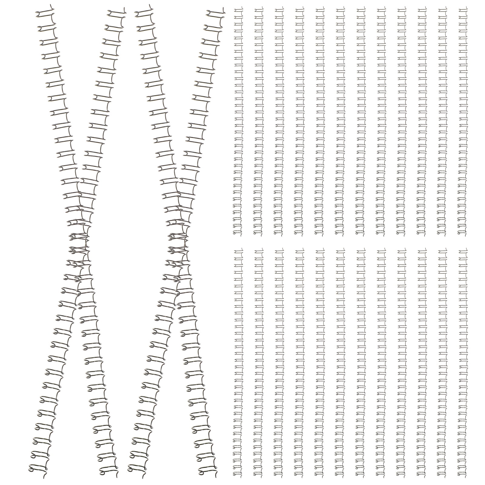 DOITOOL 100Pcs Loose Leaf Binder Rings Notebook Spiral Binding Coils ...