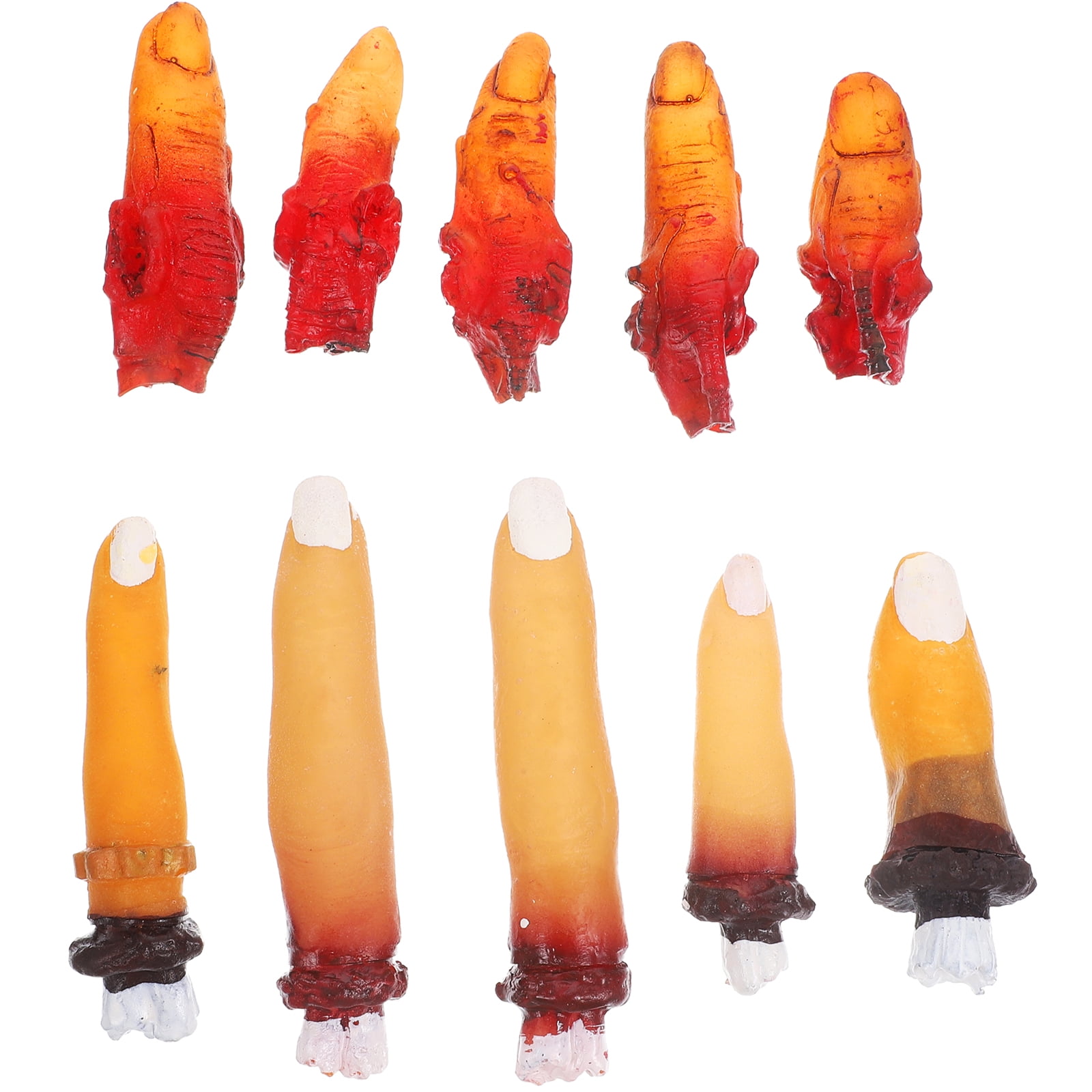 DOITOOL 10pcs Fake Finger Tricky Hand Haunted House Prop Festival ...