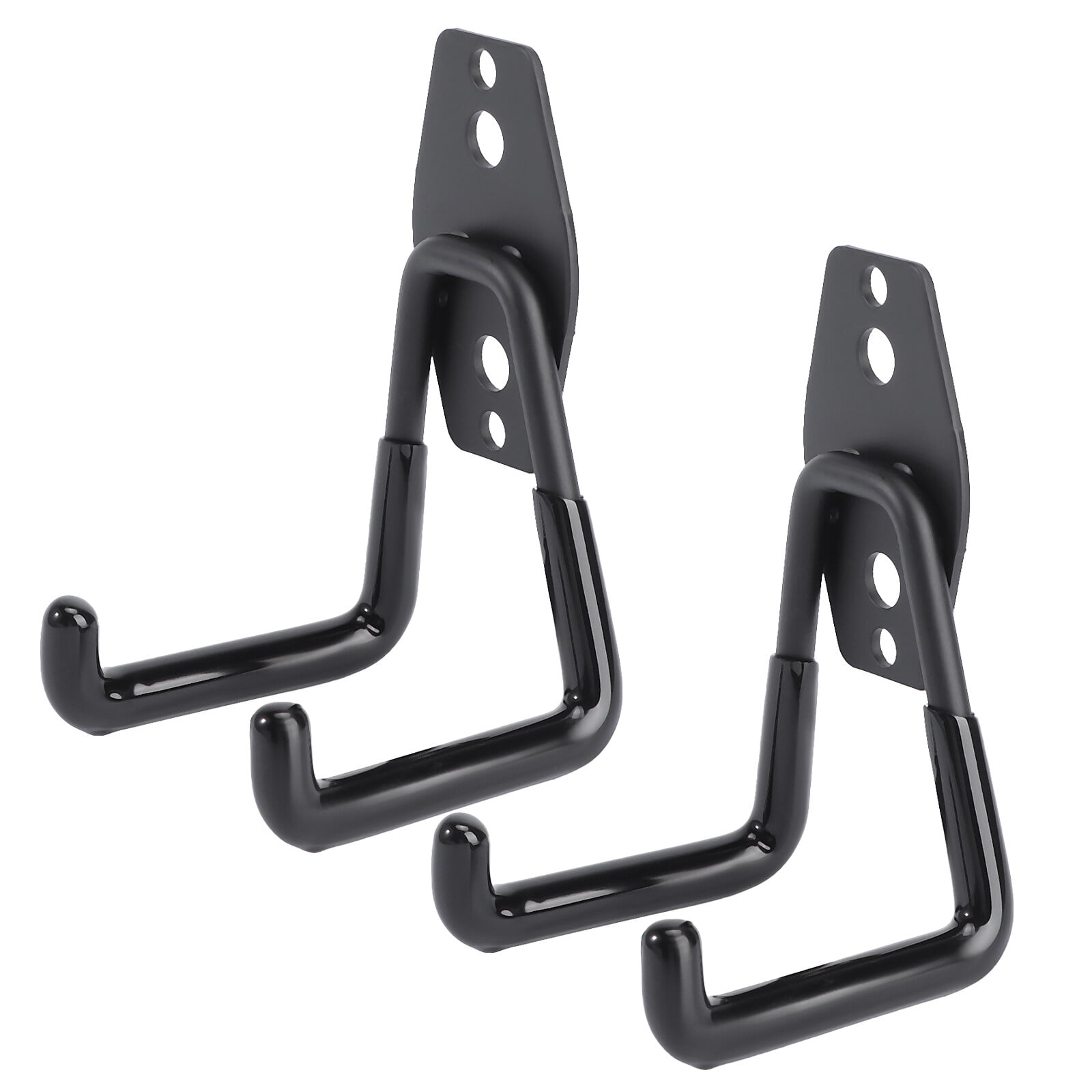DOITOOL 2 Pcs Heavy Duty Iron Wall Hooks for Storage Use Black Utility ...